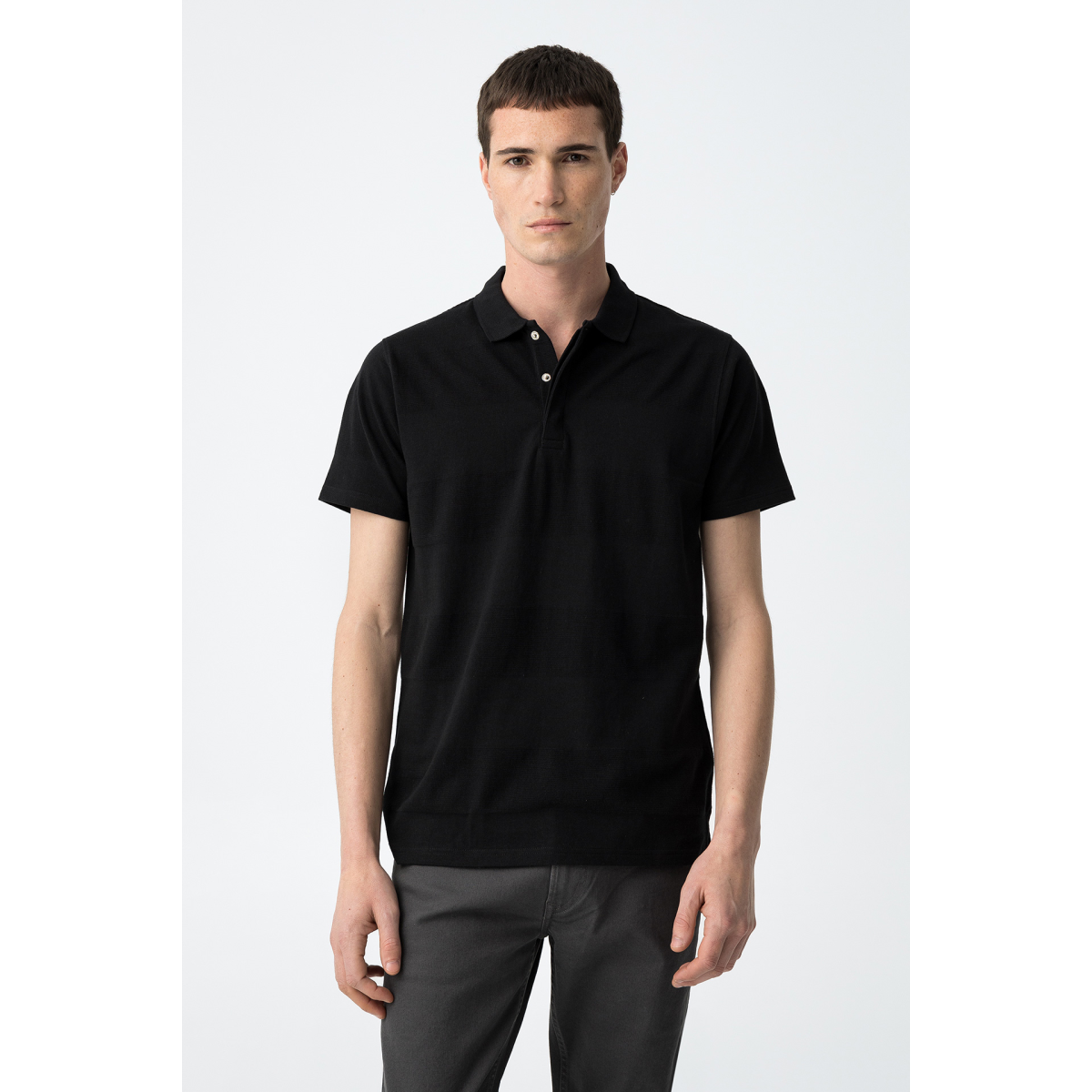 Bicolor Striped Polo - 10060026_000 - Tiffosi