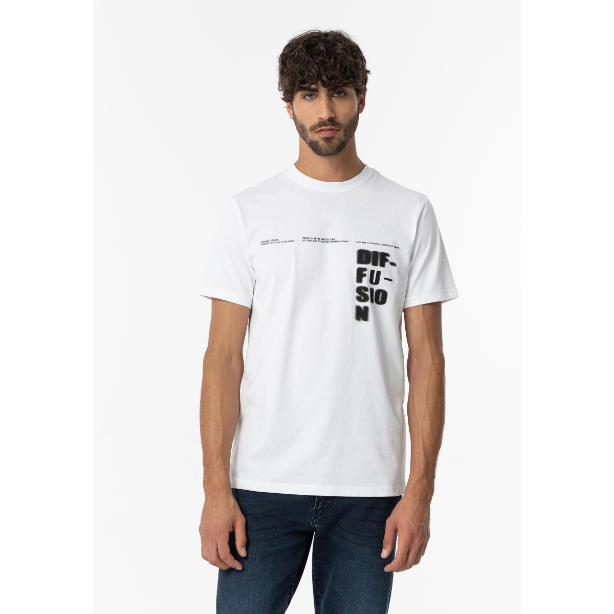 Camiseta Estampado Frontal con Relieve - 10058564_001 | Tiffosi
