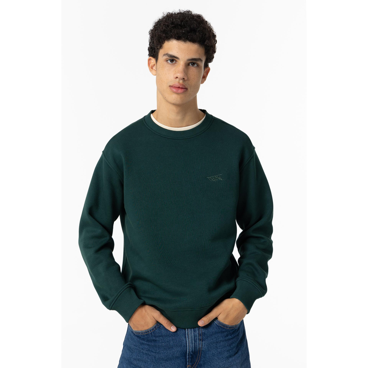 Sweatshirt com Logo em Alto Relevo - 10058973_873 - Tiffosi