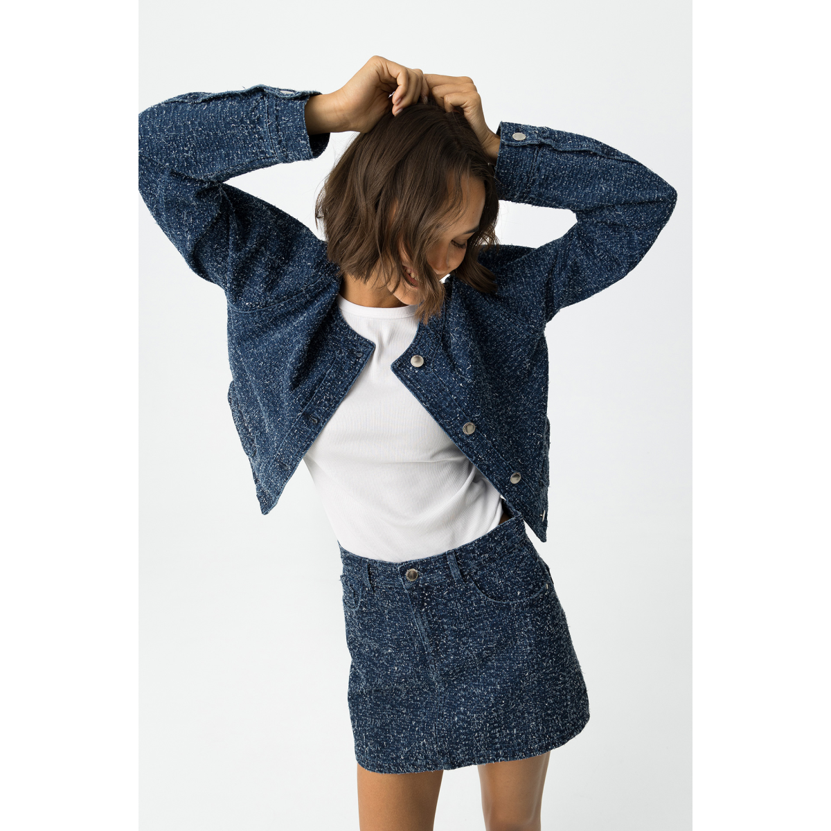 Chaqueta Denim Destroyed - 10063301_E10 - Tiffosi