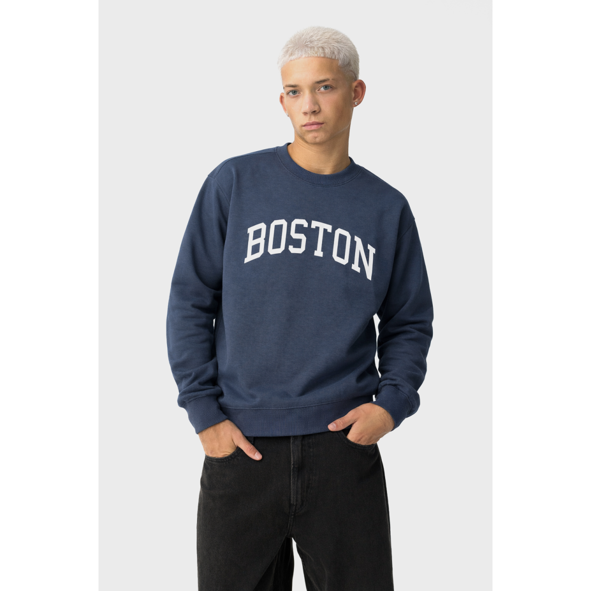 Sweatshirt Azul Boston - 10061846_765 - Tiffosi