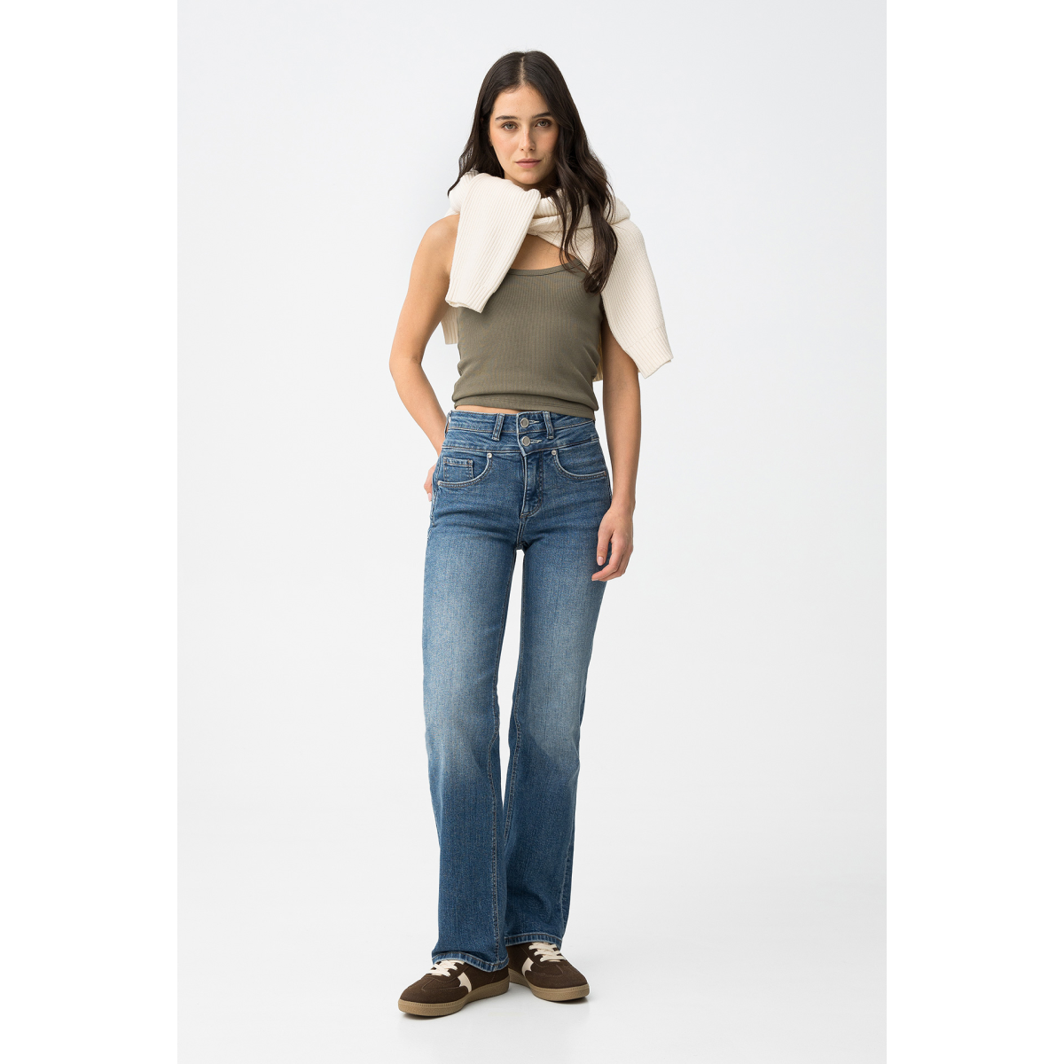 Double-up Straight Blue Jeans - 10064060_M1030 - Tiffosi