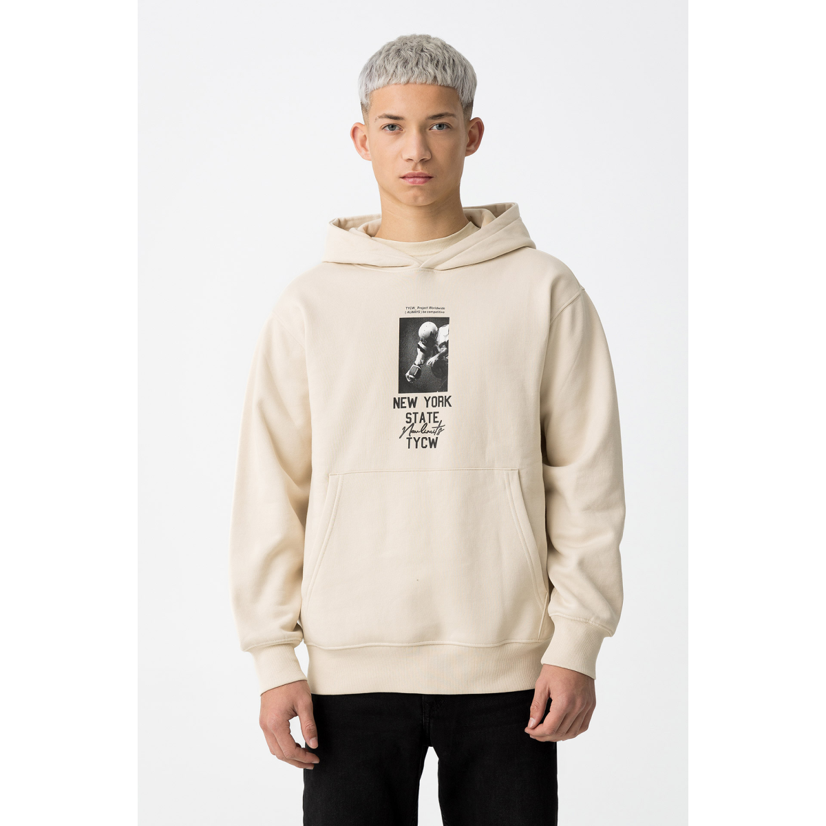 Printed Hoodie - 10061080_116 - Tiffosi