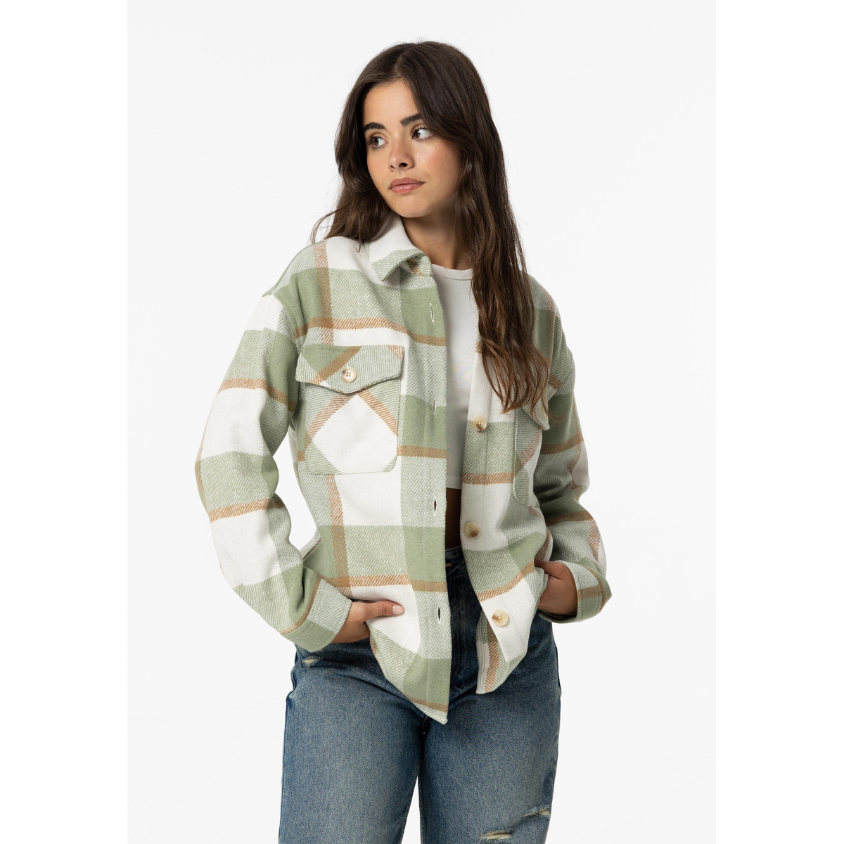 Check Shacket - 10056801_845 | Tiffosi