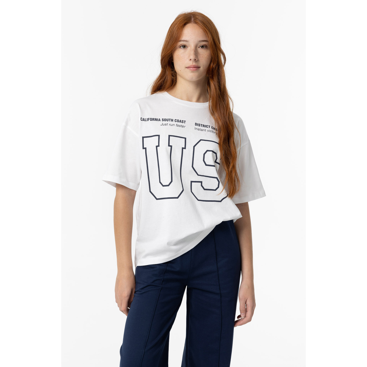 White Short Sleeve T-Shirt - 10059205_001 | Tiffosi