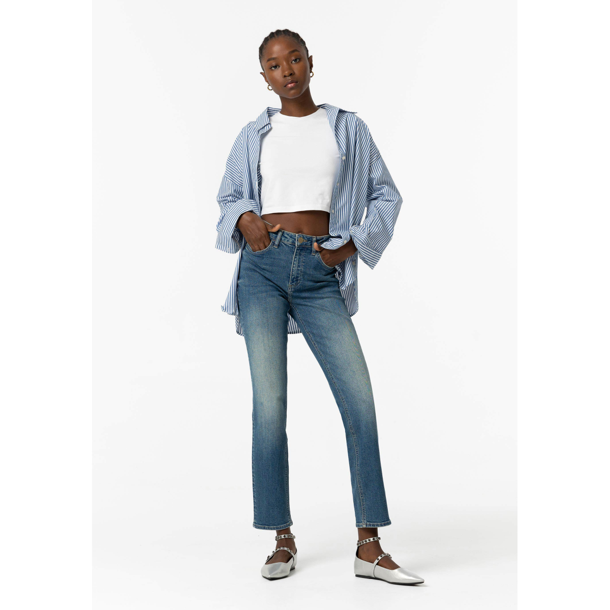 Slim Fit Jennifer Jeans - 10056531_M1030 | Tiffosi