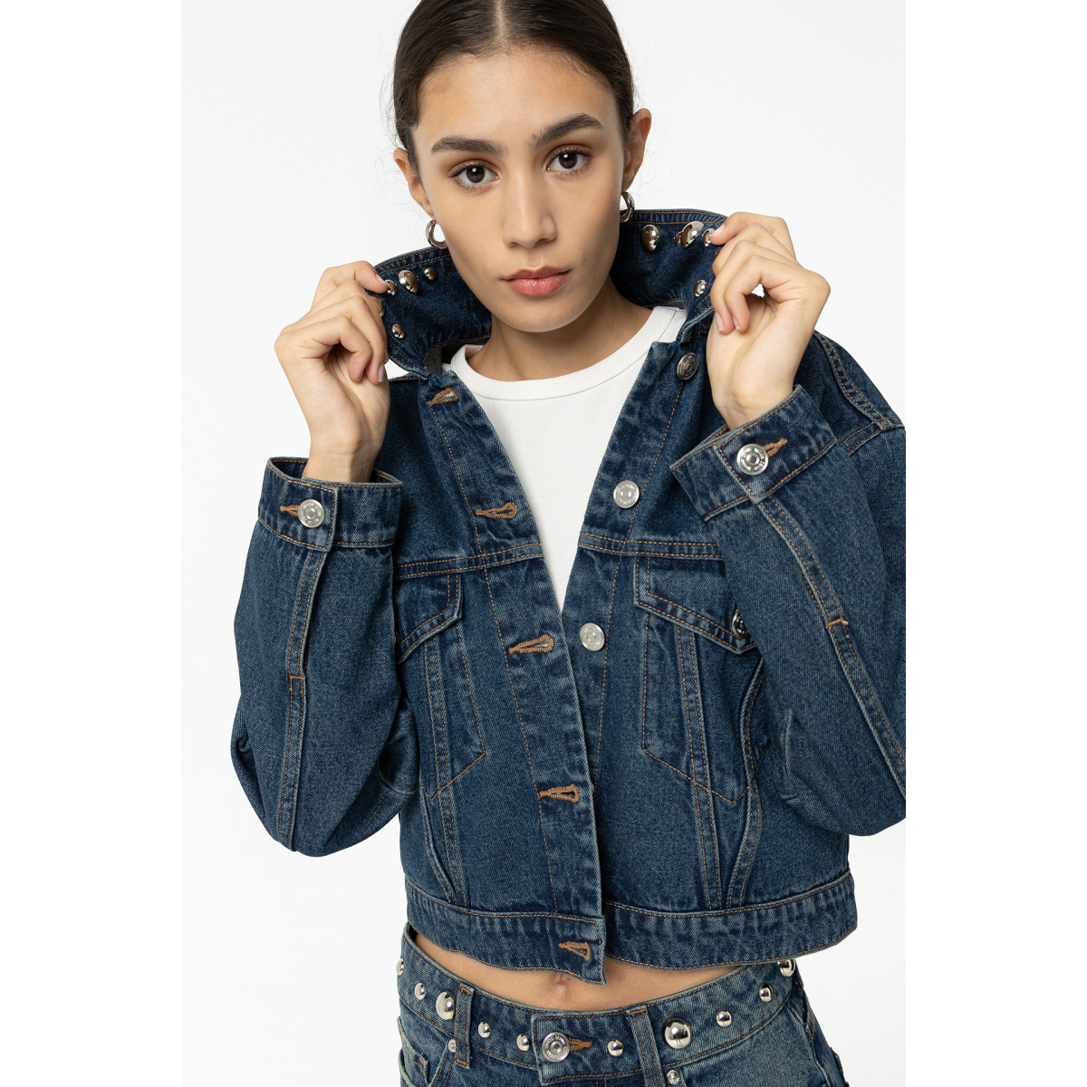 Indigo-Blue Jacket - 10060647_E10 | Tiffosi